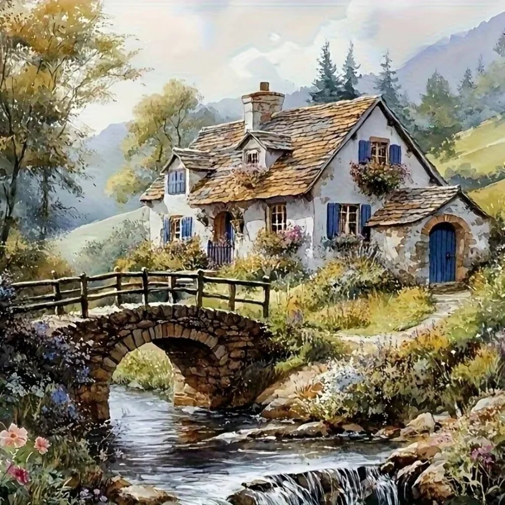 Алмазная картина EverShine пейзаж Full Square 40X40cm