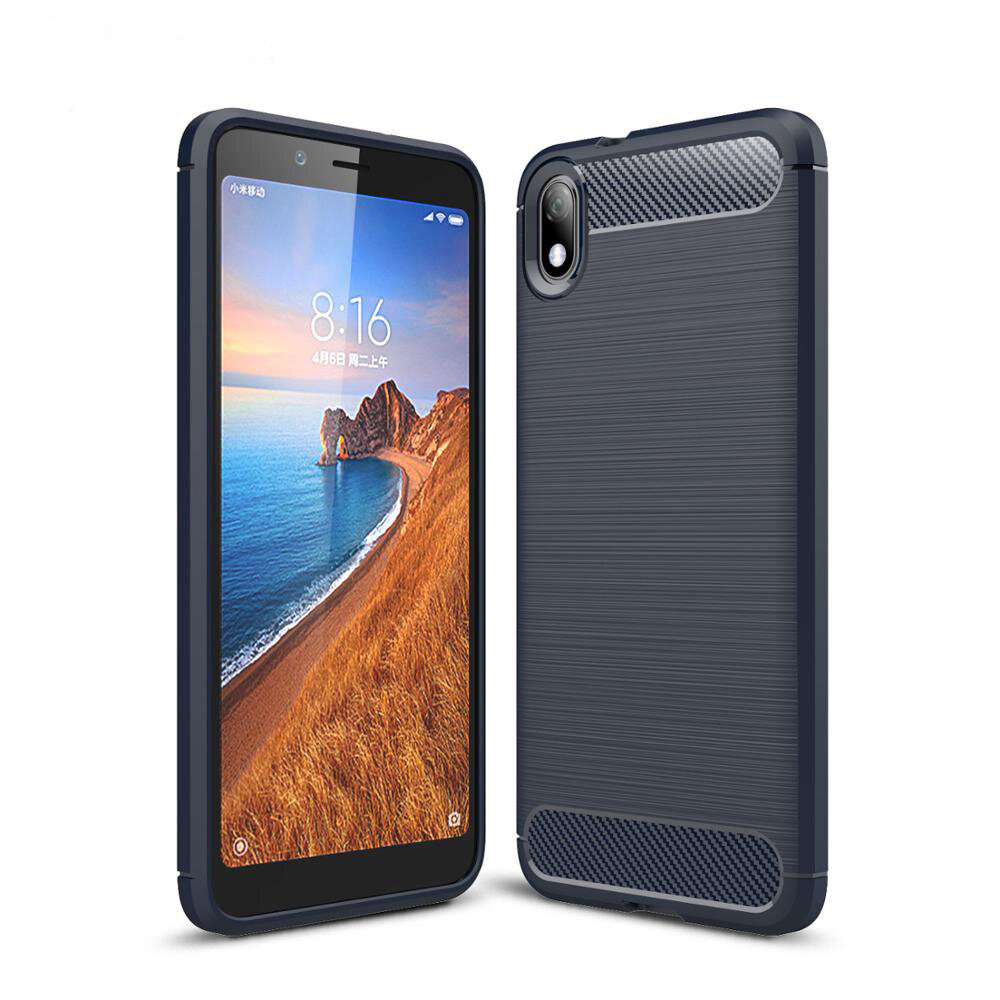 Чехол на Xiaomi Redmi 7A (Ксиоми редми 7а, Сяоми редми 7а) противоударный (темно - синий)