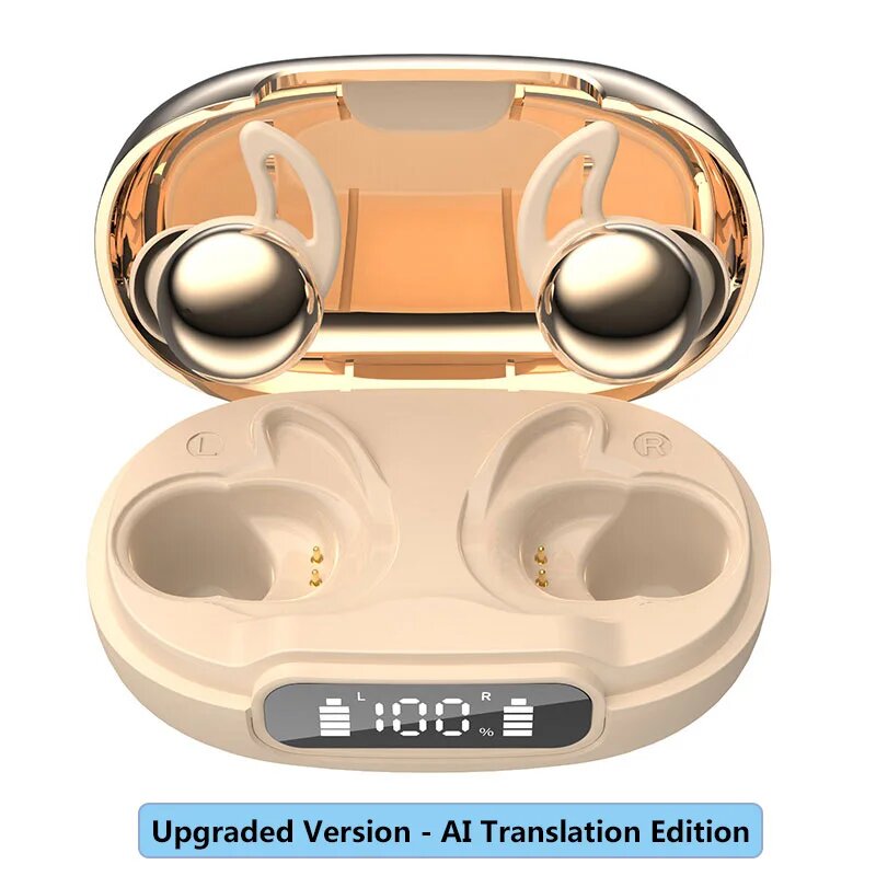 Bluetooth-наушники Sleep ANC с переводом Бежевый, Gold Upgraded