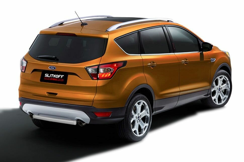 Уголки d57 серебристые ( Ford Kuga, 2016-2019 )