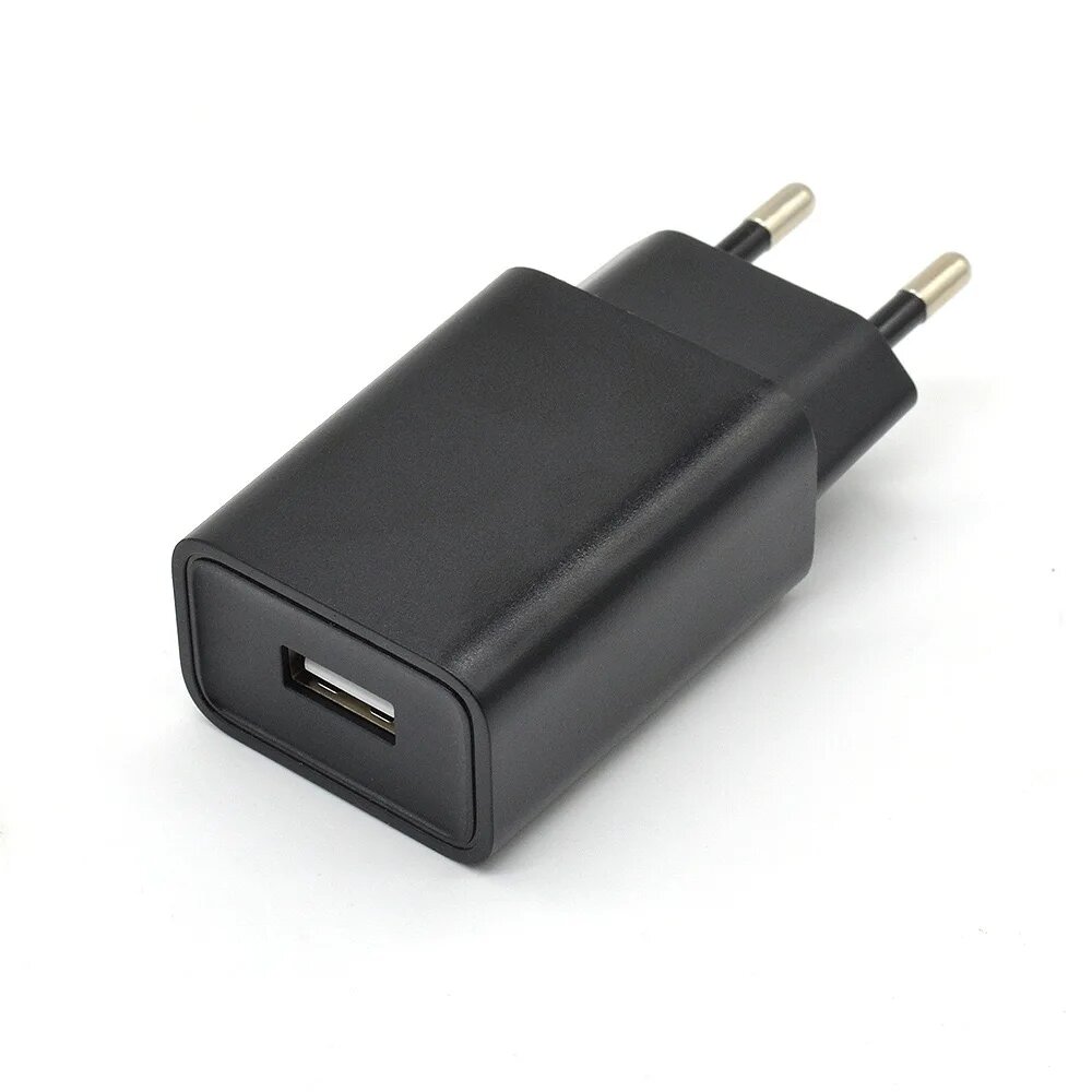 Универсальный Адаптер Быстрой Зарядки USB 5V 2A С Вилкой EU/US Для iPhone, Samsung, Черный, black eu