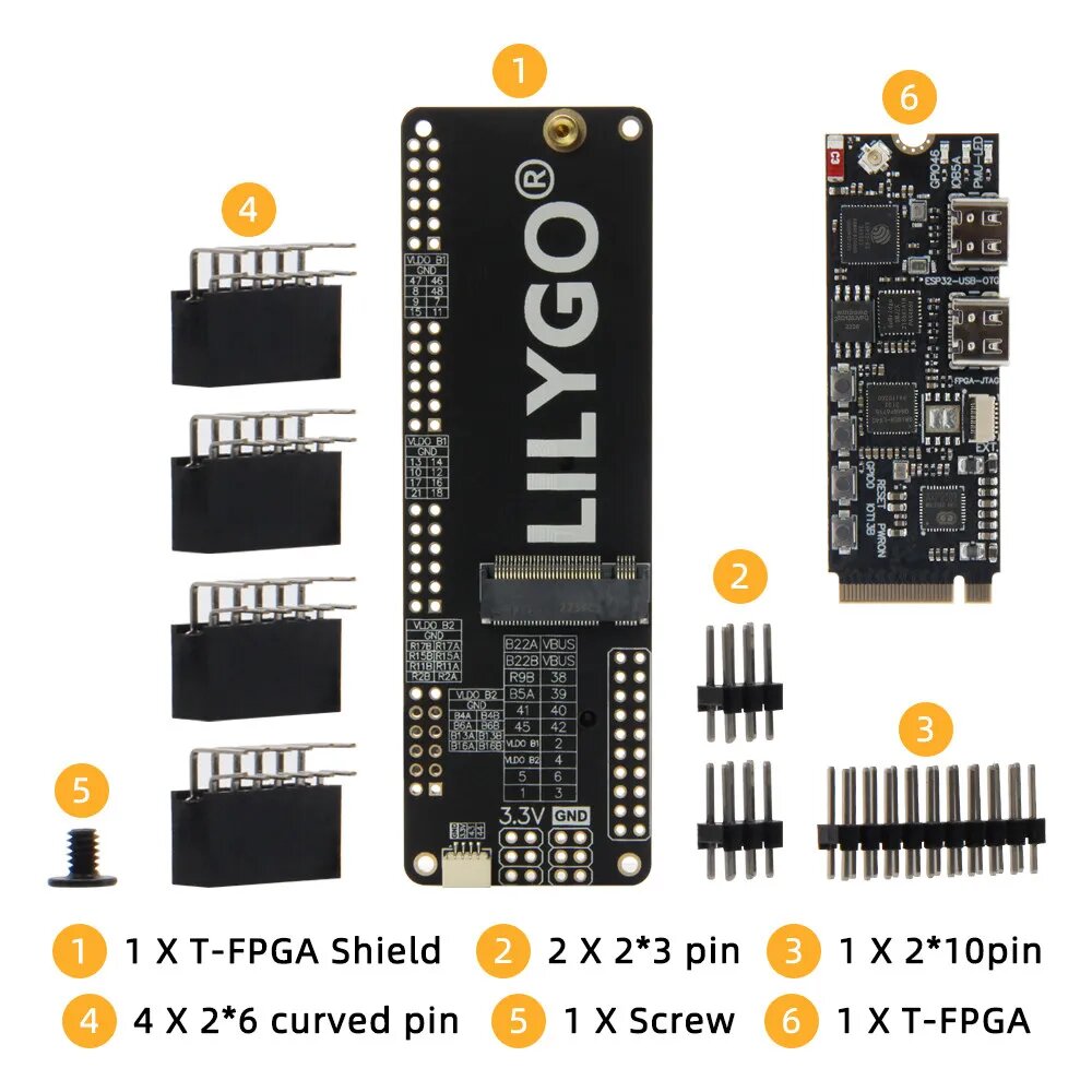 ESP32-S3 FPGA GW1NSR модуль FPGAwShieldH622wH631