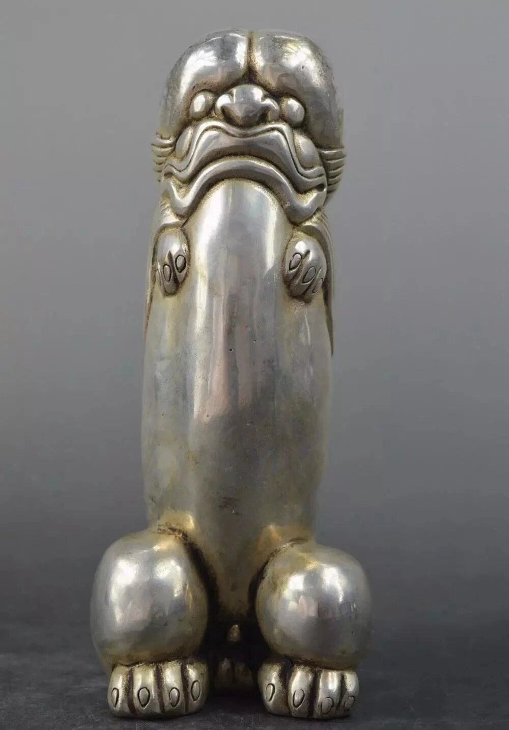 Серебряная статуэтка Foo Dogs