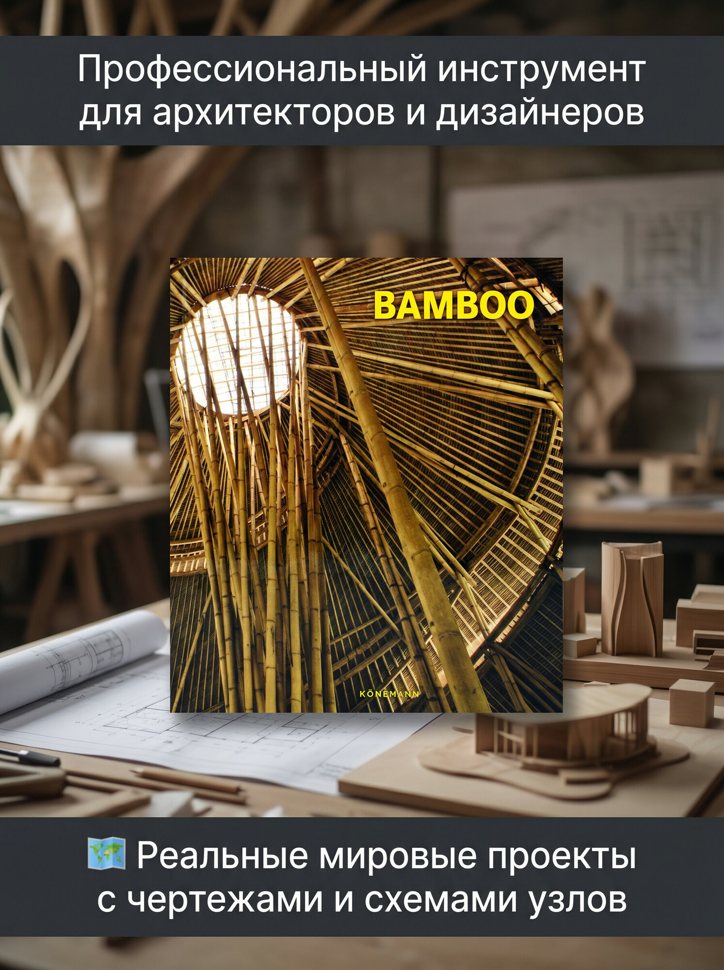 Книга Bamboo: Contemporary Architecture & Interiors. Симона Шлайфер. Издательство Konemann. Дизайн и эко-архитектура — фото 1