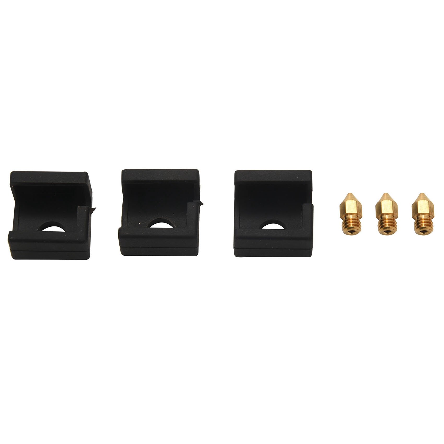 Блок нагревателя 3D-принтера Силиконовый чехол Mk7/Mk8 / Mk9 Hotend для Ender 3, 3 Pro, Cr-10,10S, S4, S5 Anet A8 и сопло
