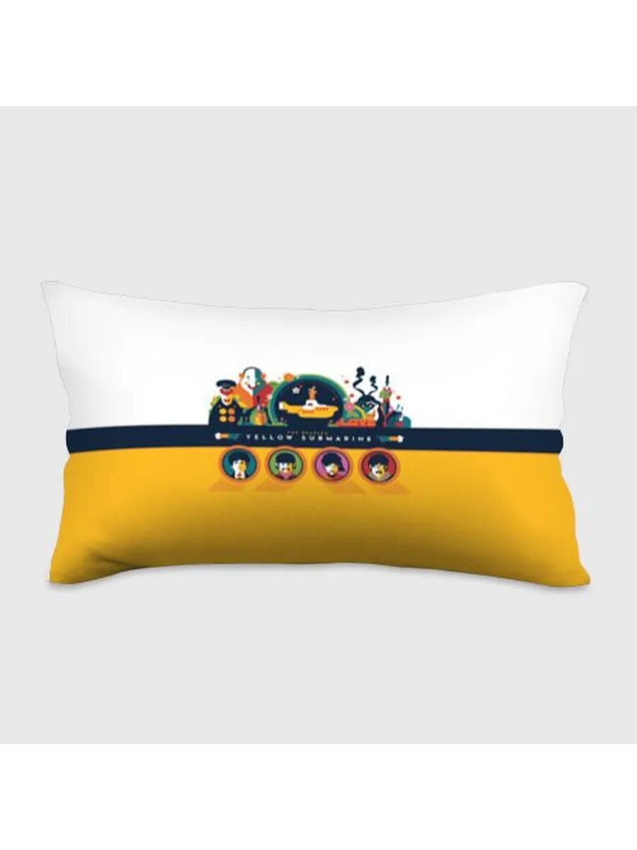 Yellow Submarine Мультфильм 3D Подушка