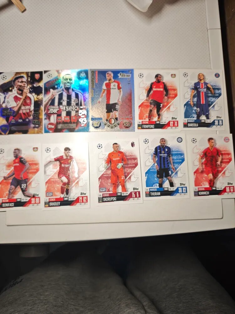 Футбольные карточки Topps MATCH ATTAX(набор из 10 штук)