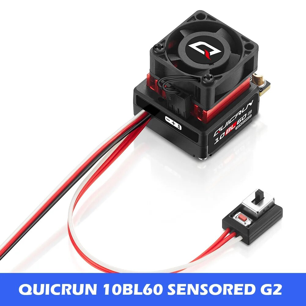 Hobbywing QUICRUN Sensored 10BL120 G2 120A Бесщеточный ESC для радиоуправляемых 10BL60-SENSORED G2
