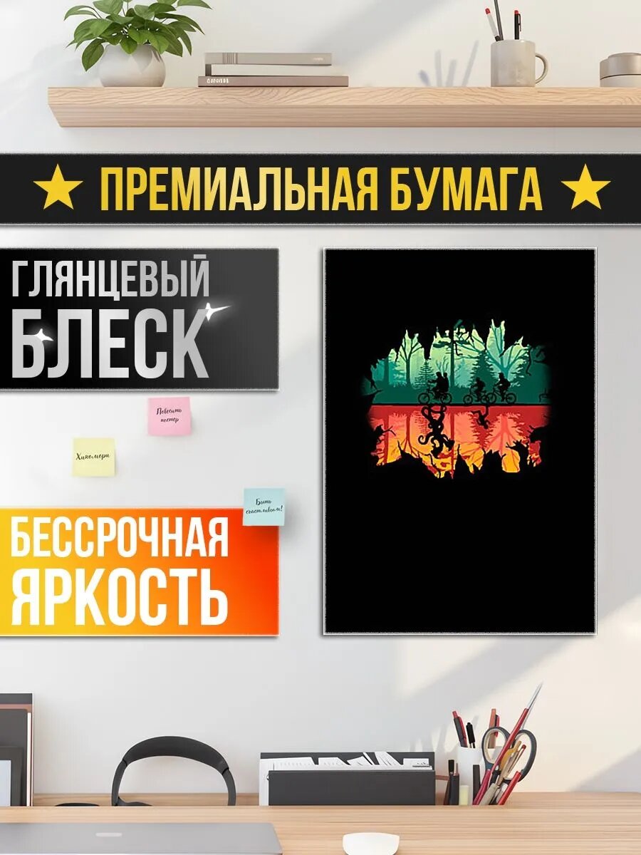 Постер на стену Stranger Things Wrong Side — фото 1