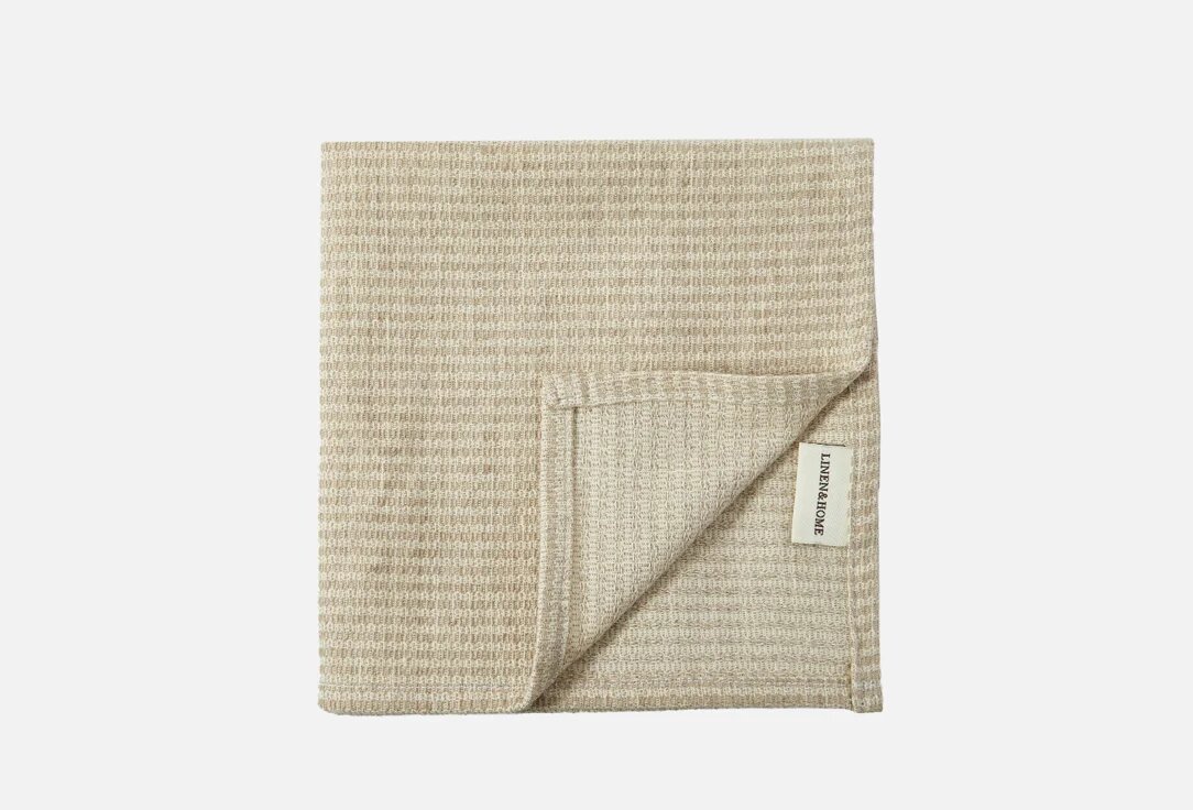 LINEN&HOME натуральное, 50х70 Полотенце льняное 1 шт