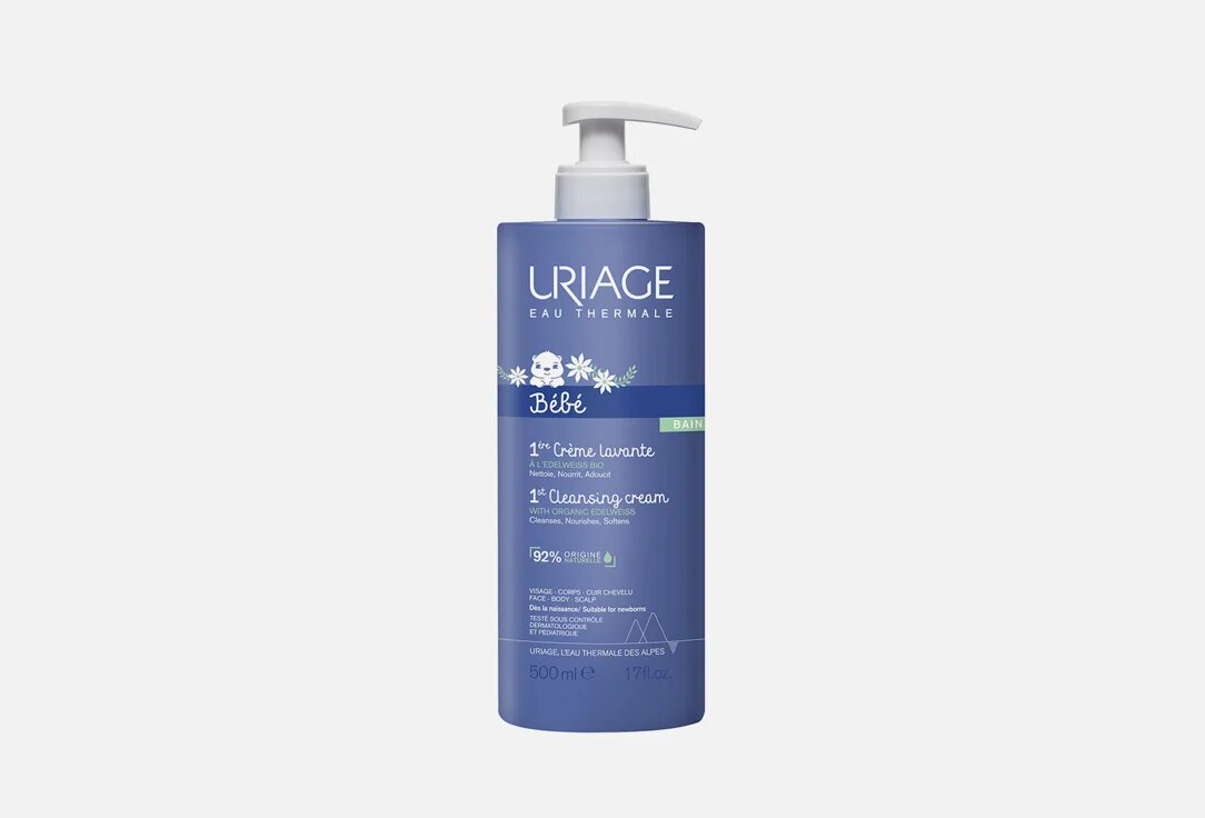 Uriage 1st CLEANSING CREAM первый очищающий пенящийся крем 500 мл