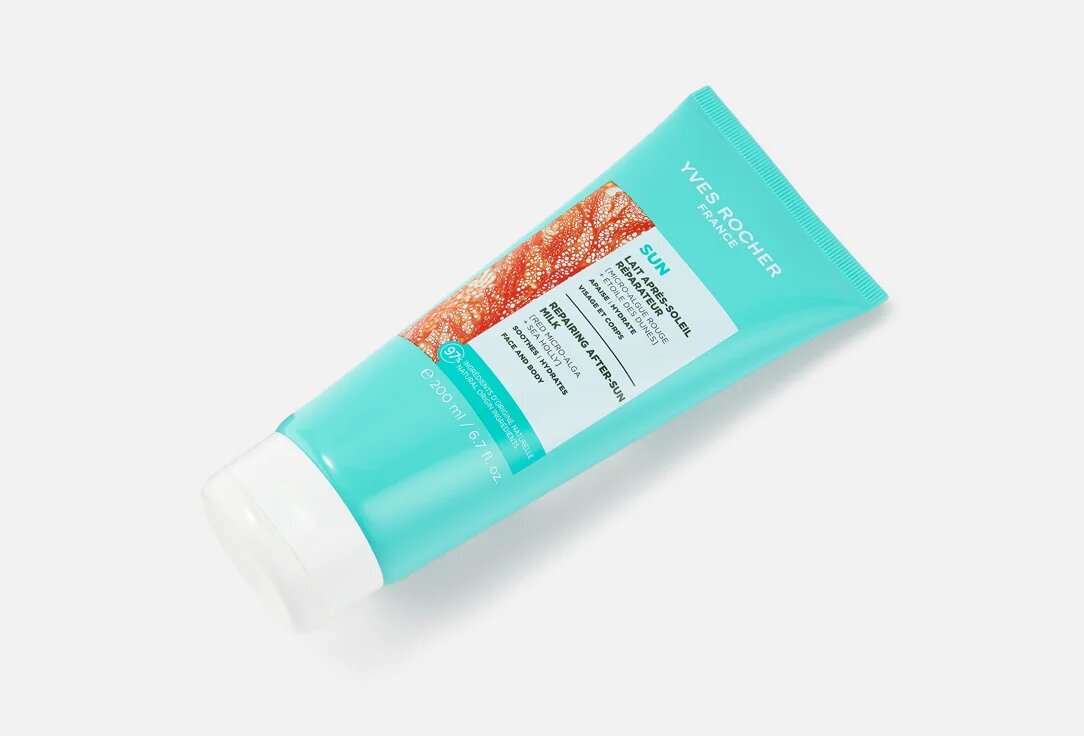 Yves Rocher After Sun Восстанавливающее молочко после загара для лица и тела 200 мл