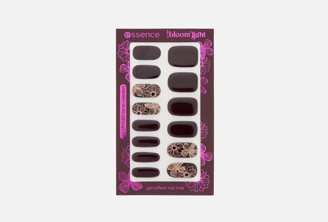 Essence in the bloom'light gel-effect Полоски для ногтей 1 шт
