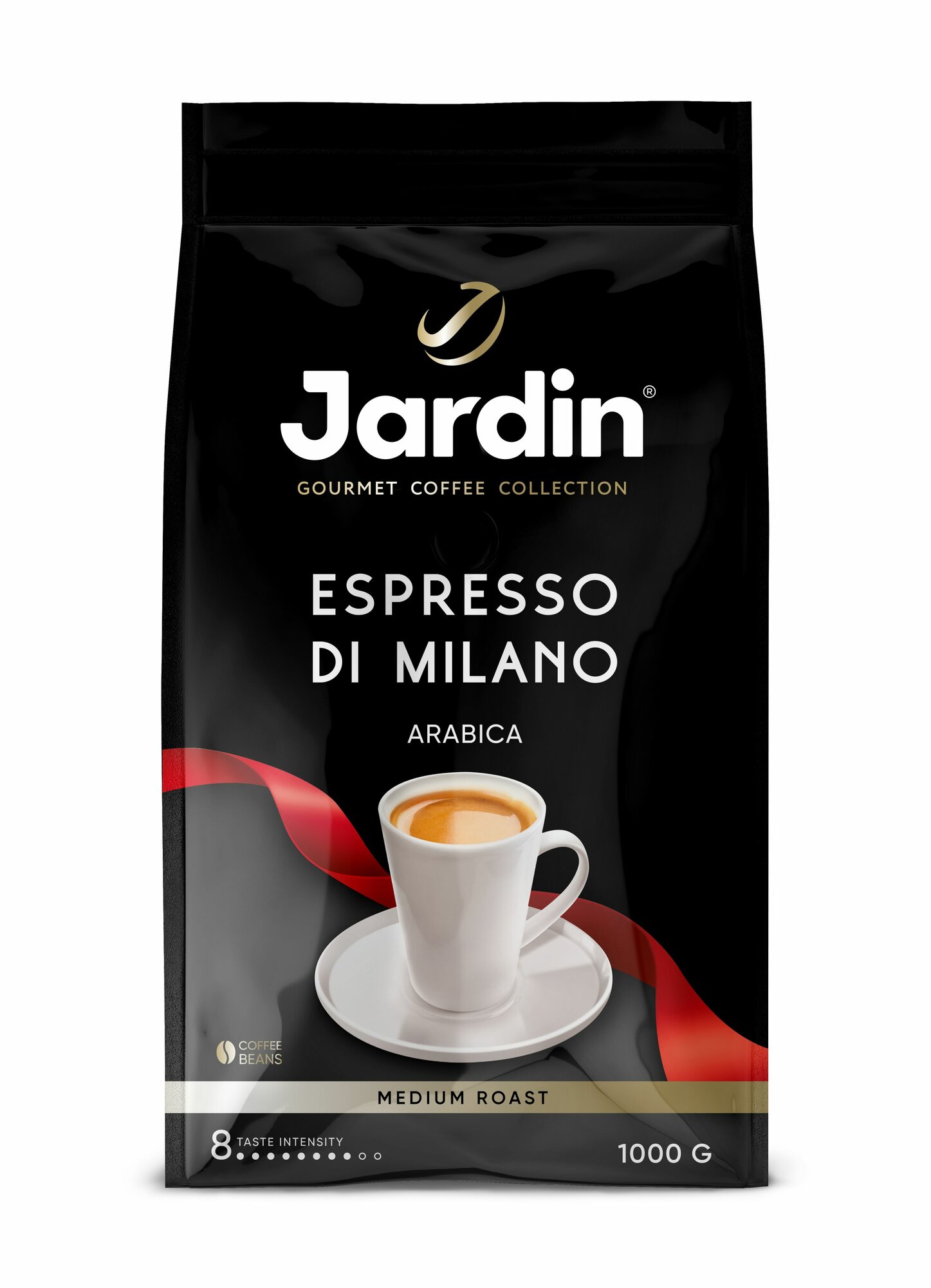 Кофе в зёрнах Espresso di Milano, арабика, робуста, 1 кг зерновой кофе кофе в зернах арабика робуста