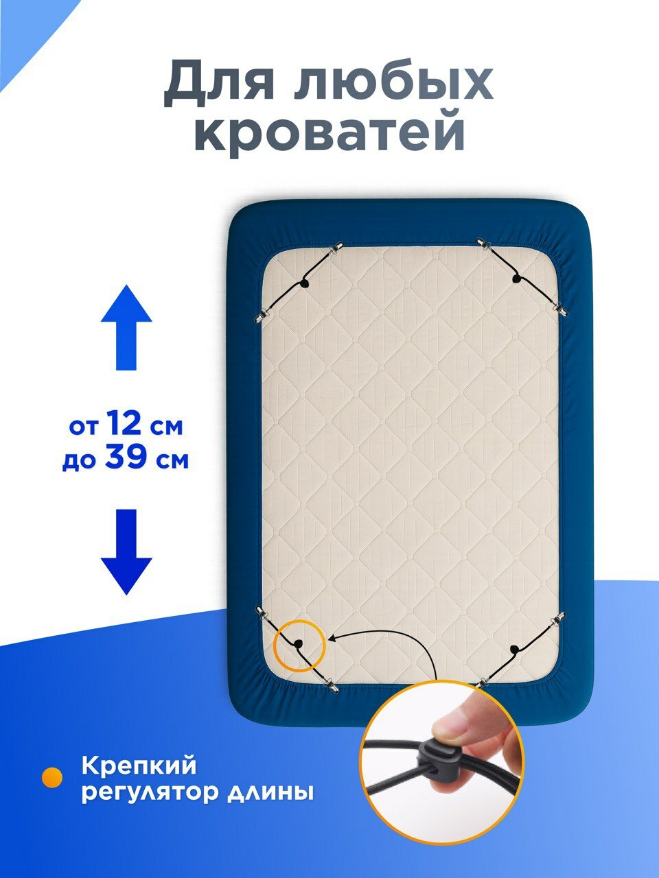 Многофункциональные фиксирующие коврики, противоскользящие и предотвращающие смещение, набор из 4 штук — фото 1