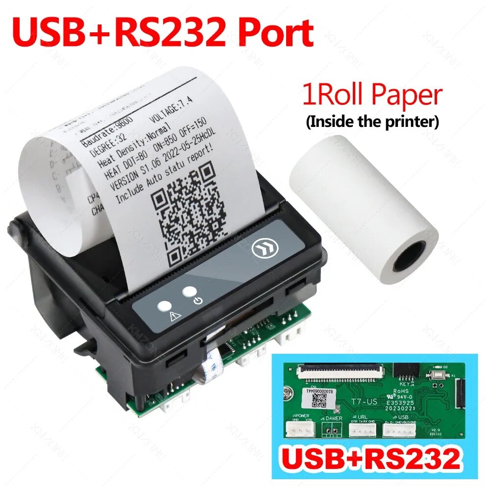 GOOJPRT Встроенный принтер для чековых билетов POS с интерфейсом RS232/TTL 5 В-9 В Windows Android 58 мм Мини-термопанельный принтер