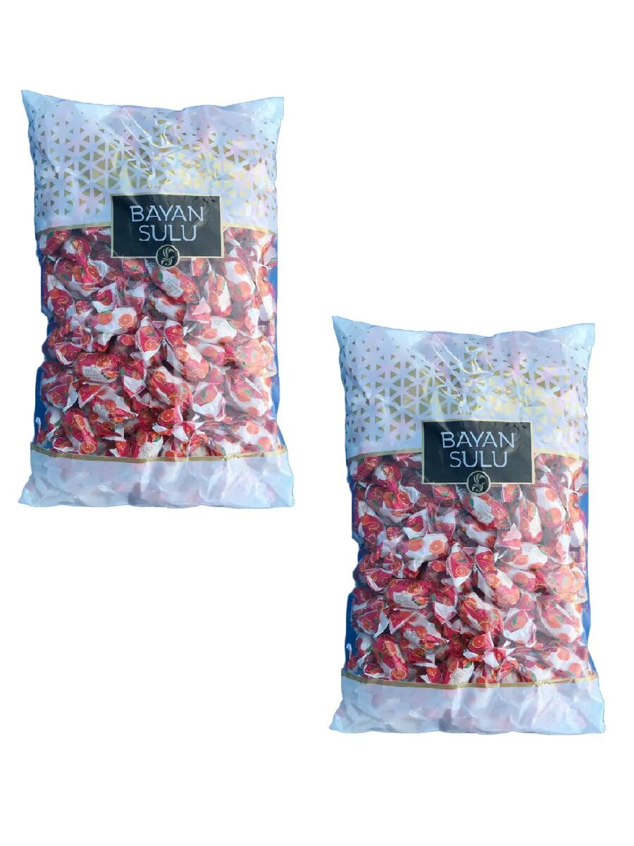 Bayan Sulu Конфеты карамель со вкусом грейпфрута, 1 кг, 2 уп