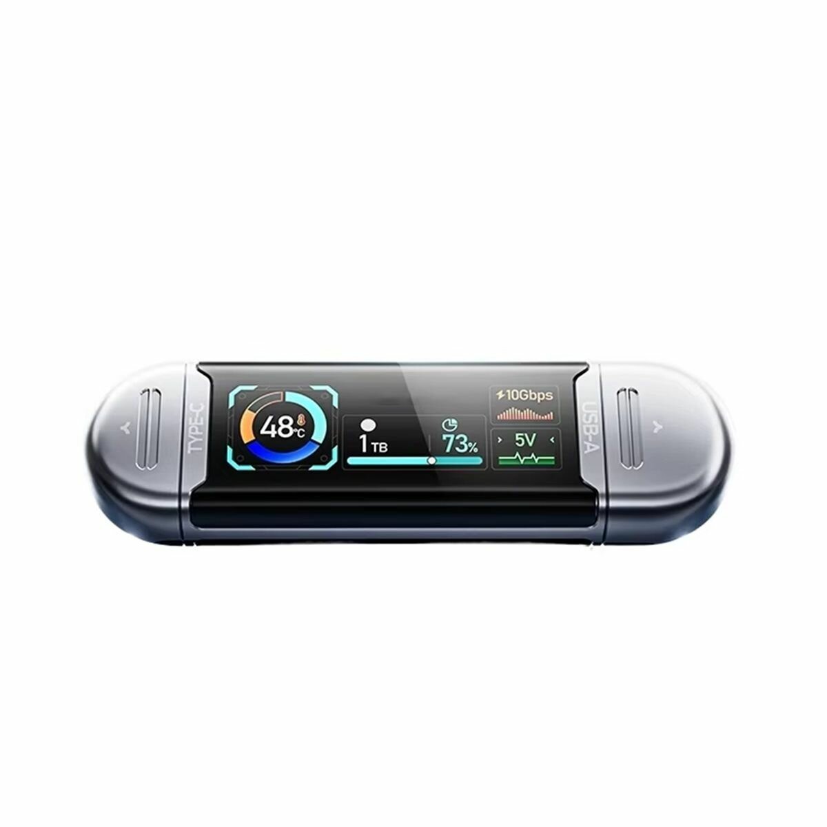 Флеш-Накопитель SU10 USB3.2 Gen2 Type C 256 ГБ 1090 МБ/С С ЖК-Дисплеем
