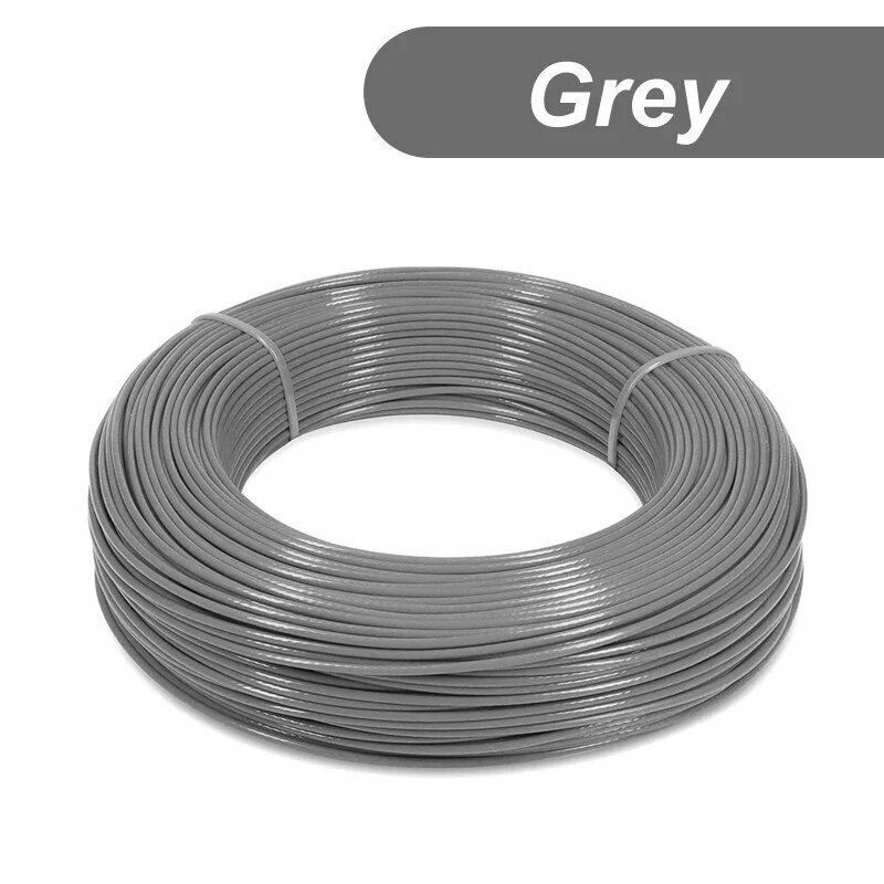 Посеребренный медный кабель OFC для наушников 2/5/10 м Sq0.12mm-26AWG, Серый, Grey, 5 meters