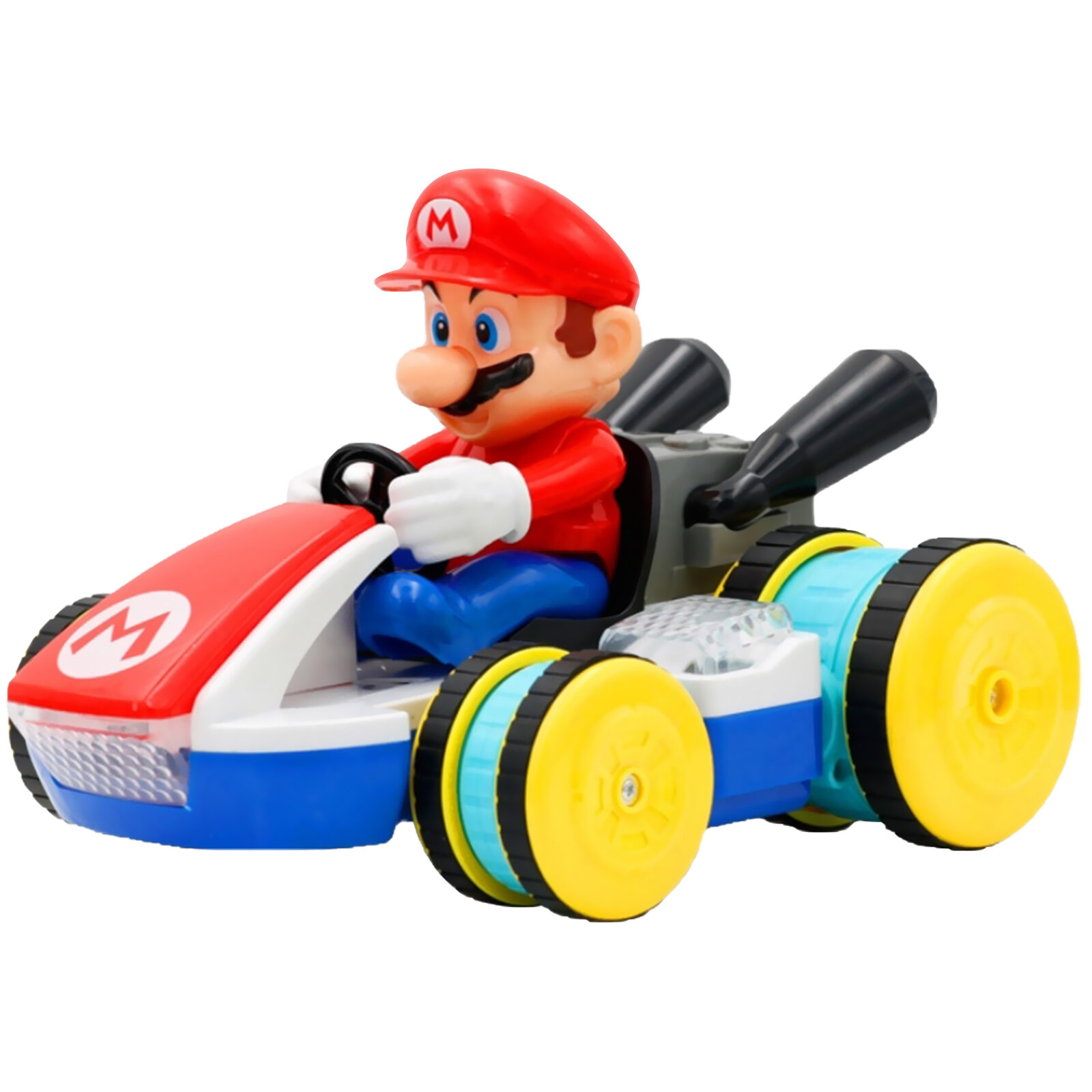 Игрушевой автомобиль Super Mario Nintendo Super Mario Kart 8 радиоуправляемый 2.4Ghz радиоуправляемый гонщик, игрушки для детей, подарок для мальчиков/девушек, материал пластик, батарейки для радиоуправляемого автомобиля 4 * 1.5V AA (не входят),