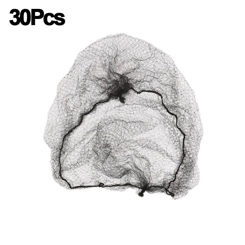 Сетки для волос нейлон черные коричневые 30-80 см 30pcs Black 80cm