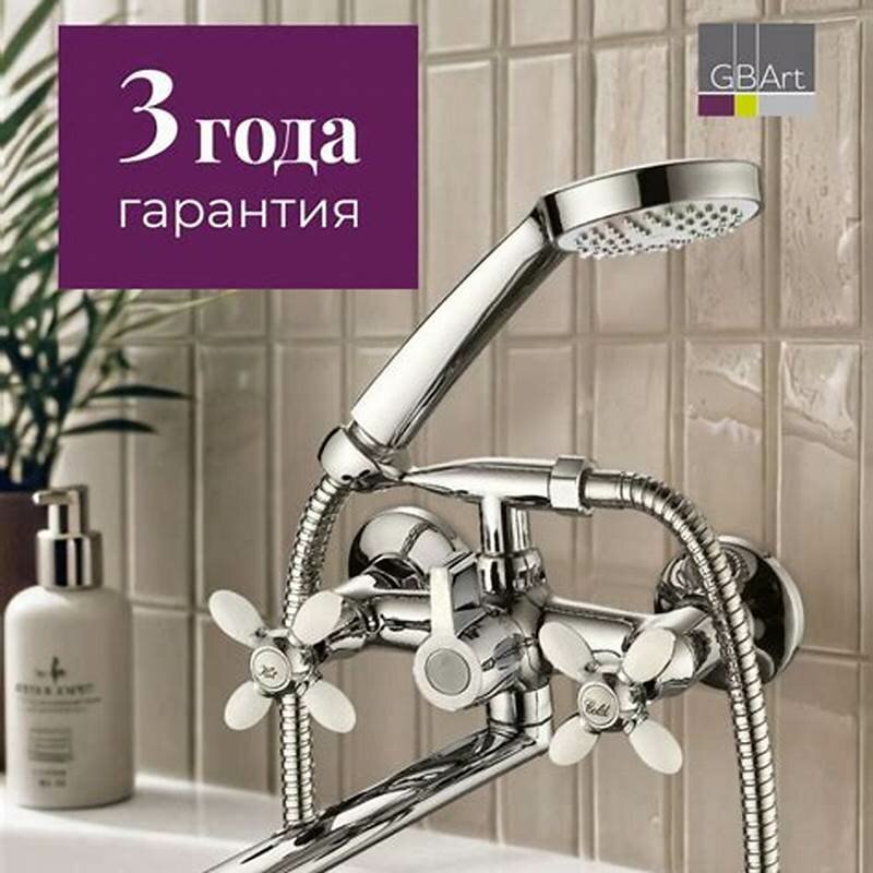D&K. Смеситель для ванны, керамическая накладка, 1-захватный
