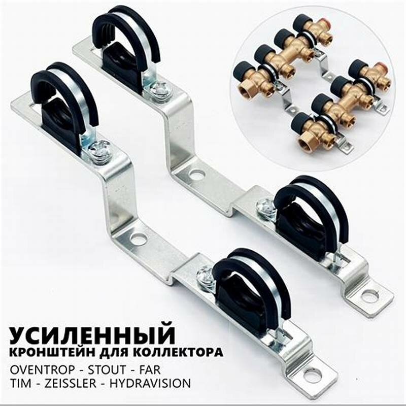 Крепление для установки кронштейна, золотое (в комплекте крепёжный болт, 2 шт в наборе)