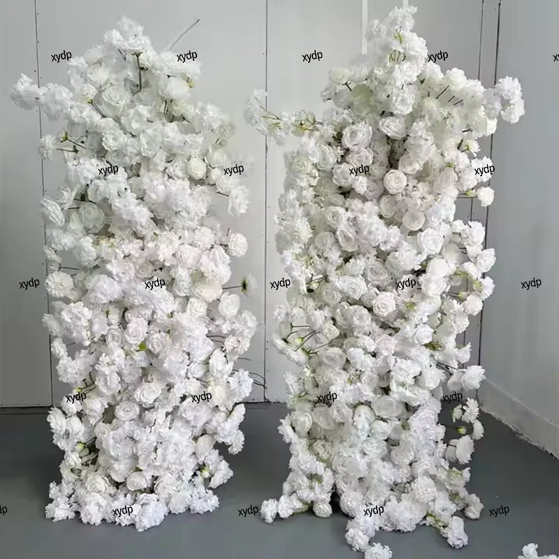 Искусственные цветы вишни и розы для декора