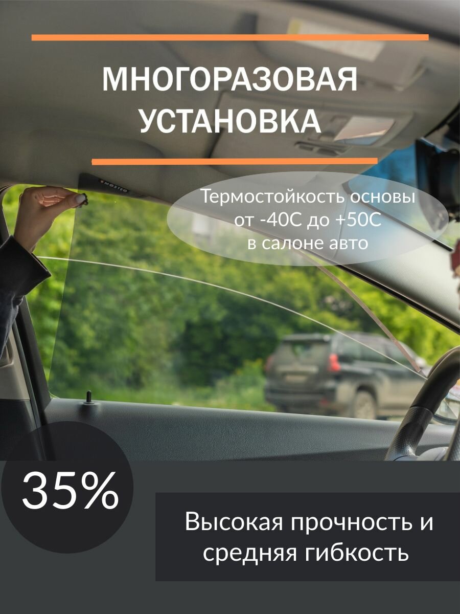 Жесткая съемная тонировка для передних стекол на авто Kia K5 (2020-н. в) , Многоразовая тонировка, защитный экран на Киа К5