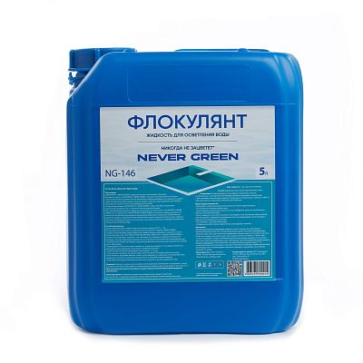 Жидкость для осветления воды NeverGreen Флокулянт 5л канистра NG-146