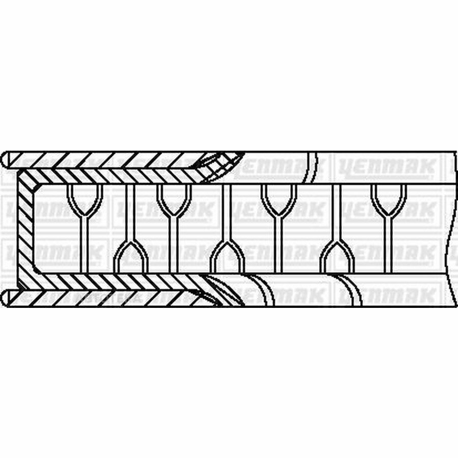 7100 mm. Кольца поршневые ком-т на цил-р YENMAK 9809794000