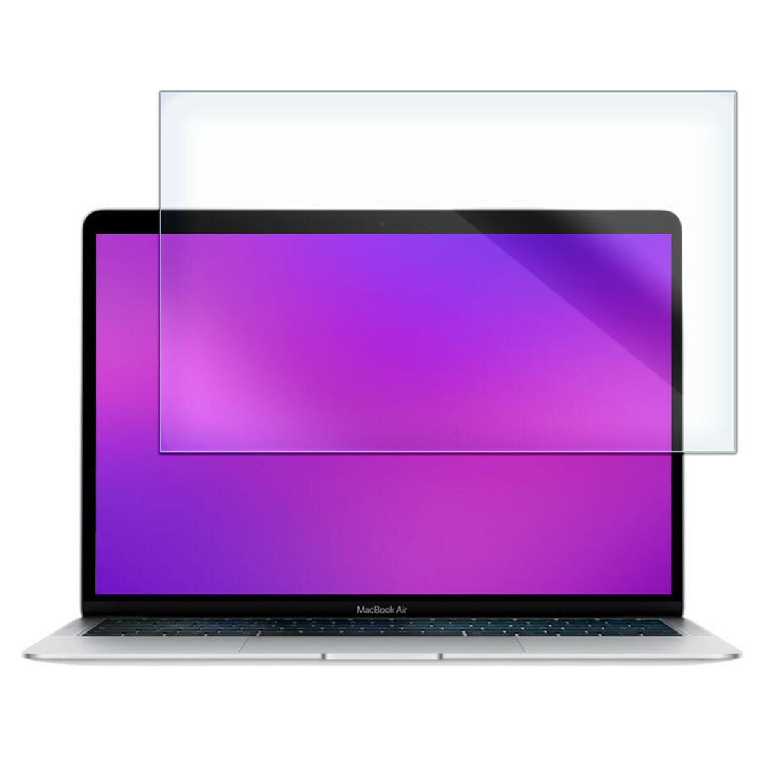 Стекло защитное гибридное Krutoff для Apple Macbook Air 13 (2018)