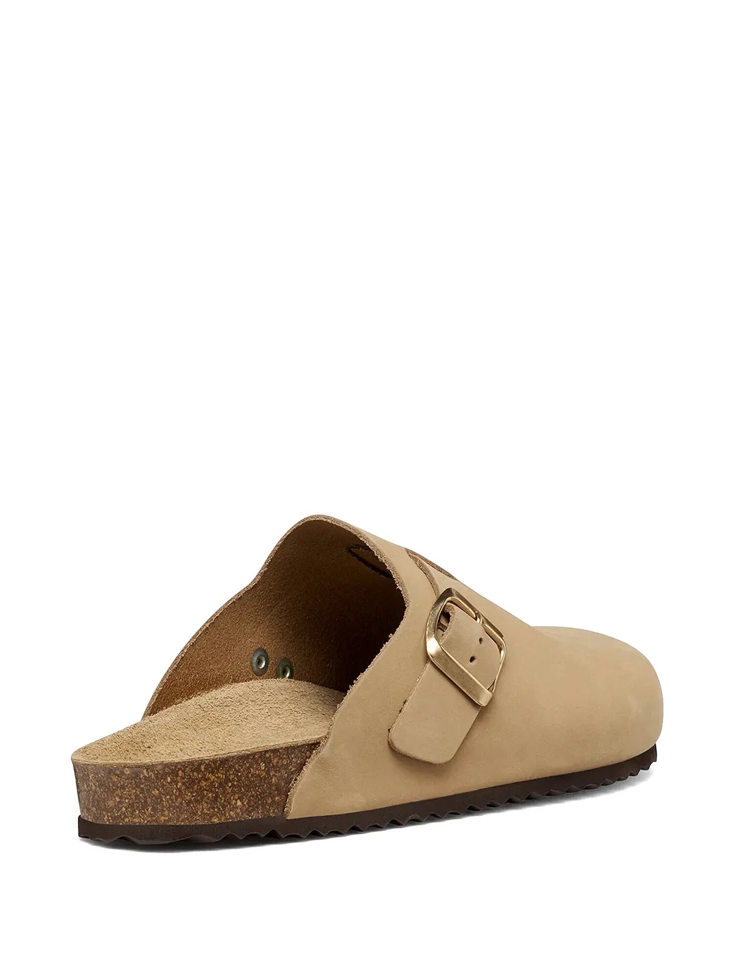 Шлёпанцы GEOX Buckle-fastening leather slides, размер 40 EU, разноцветный — фото 1
