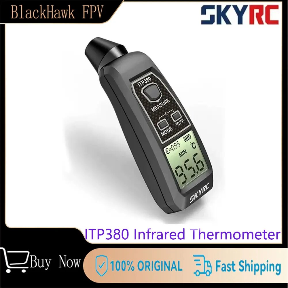 SKYRC ITP380 Инфракрасный термометр SK-500037-01 Точный инструмент для измерения температуры для зарядного устройства двигателя с радиоуправлением и оригинального автомобиля