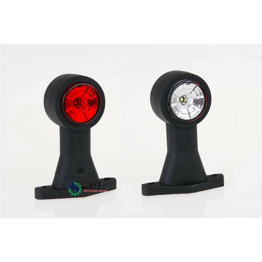 FRISTOM FT009BLED фонарь габаритный! рожок LED прямой, на ножке, L=130мм, с кабелем, 12-36V\
