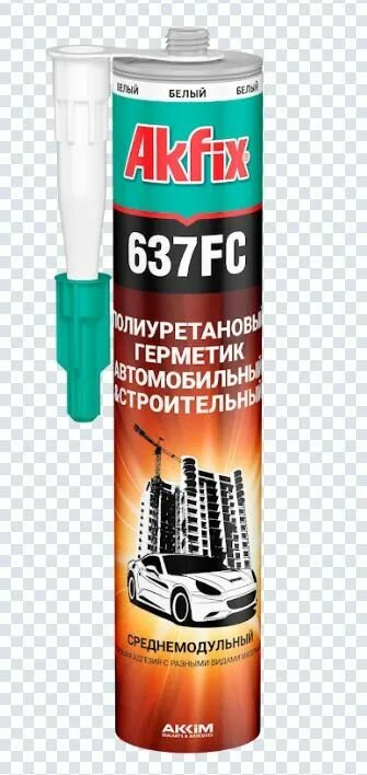 Akfix 637FC ПУ быстросохнущий герметик , серый, 280 мл
