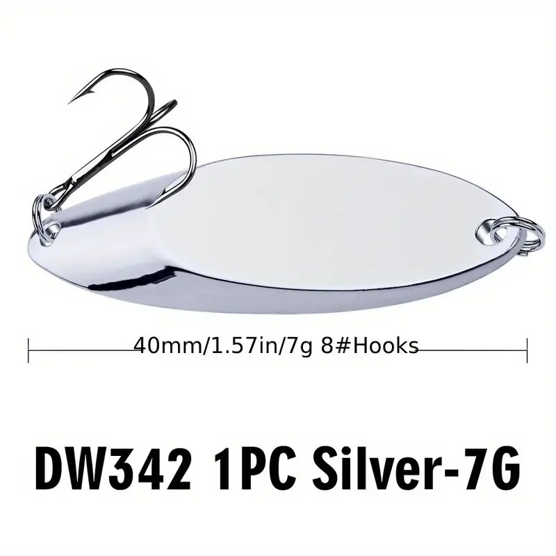 Блесна-ложка Silver 7G DW342, 40мм