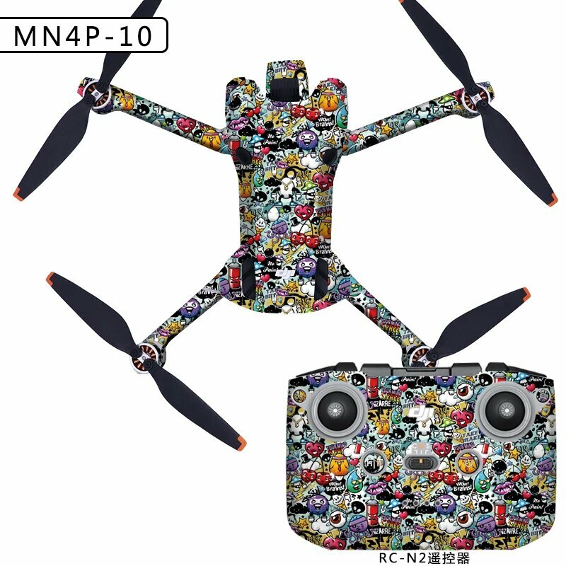 Наклейки для DJI Mini 4 Pro MN4P-10, Цвет: 10 RC N2