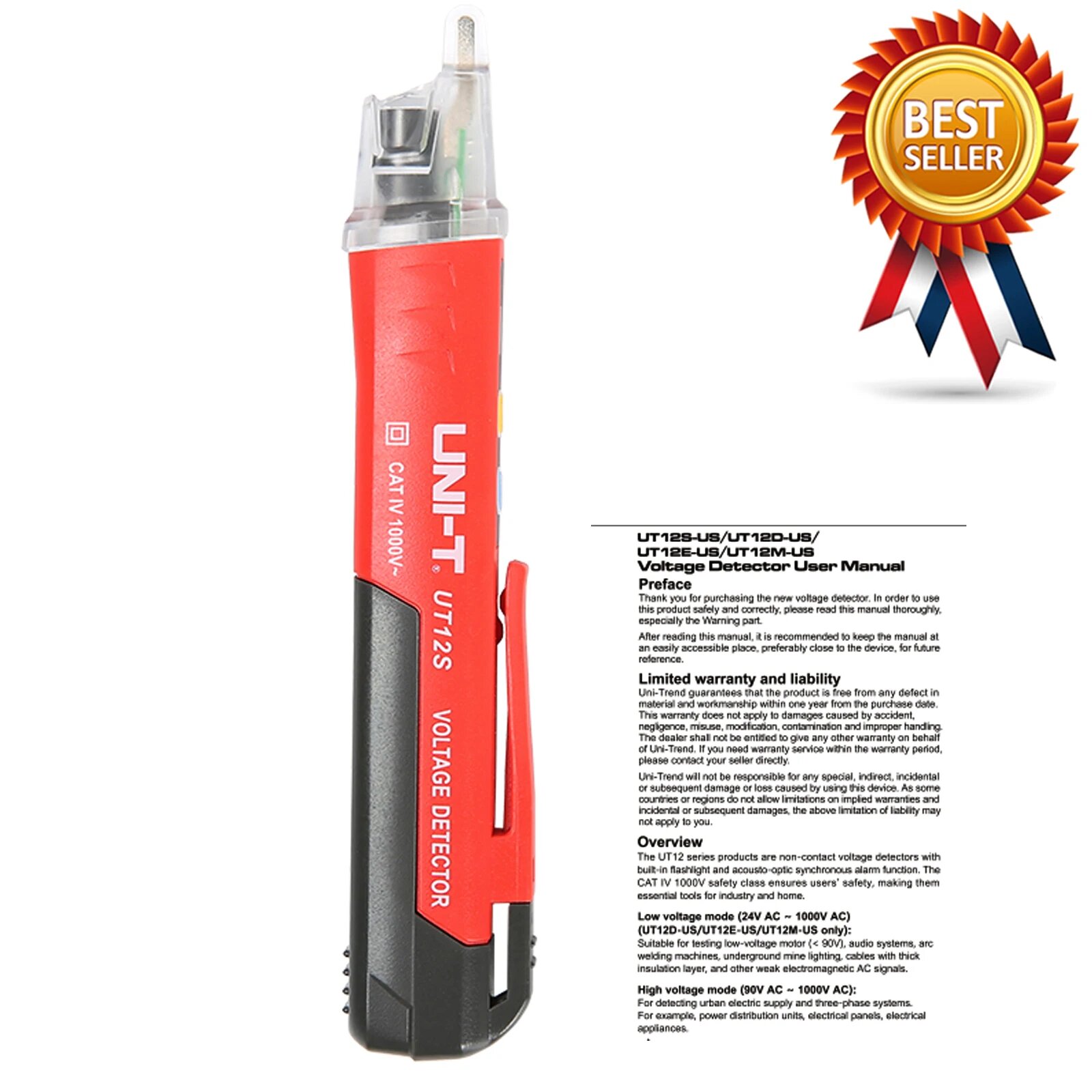 UNI-T UT12D UT12S Детектор напряжения UT12S