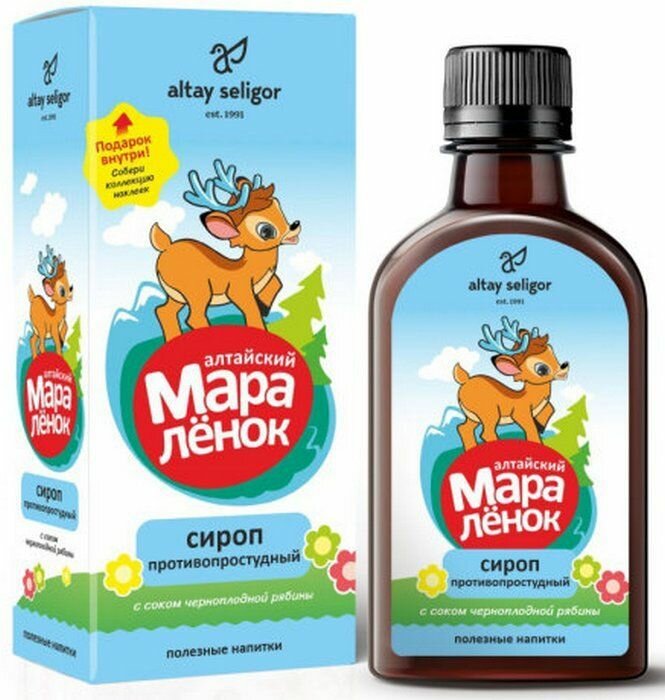 Сироп Altay Seligor Алтайский Мараленок Противопростудный, 200 мл ТНП 4206