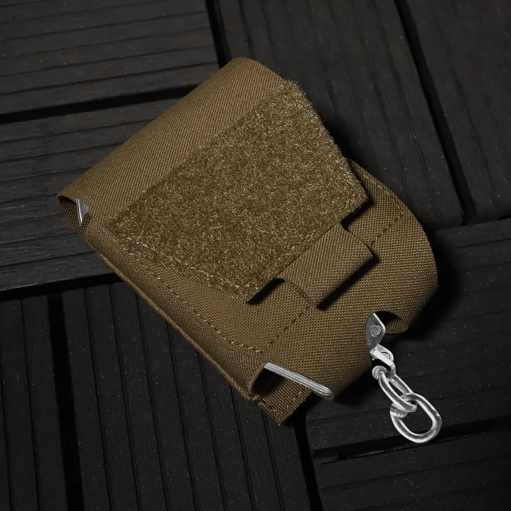 KRYDEX Сумка тактическая подсумок чехол для наручников система MOLLE/Belt койот браун — фото 1