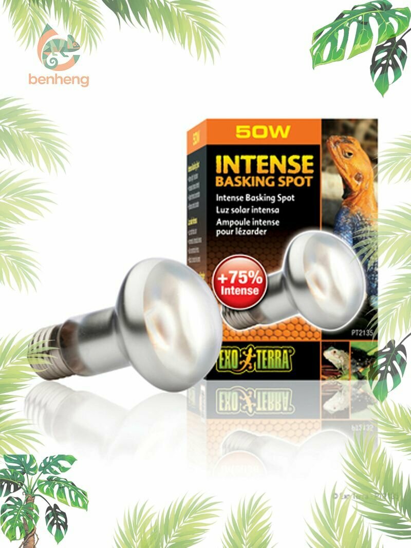 Греющая лампа для террариума с зауженным лучом Hagen Exo-Terra Intense Basking Spot,50 Вт