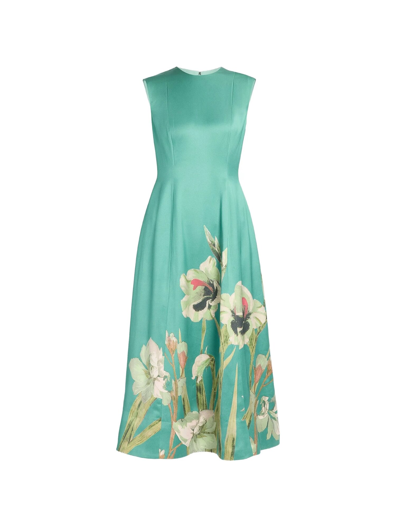 Платье Floral-print sleeveless midi dress