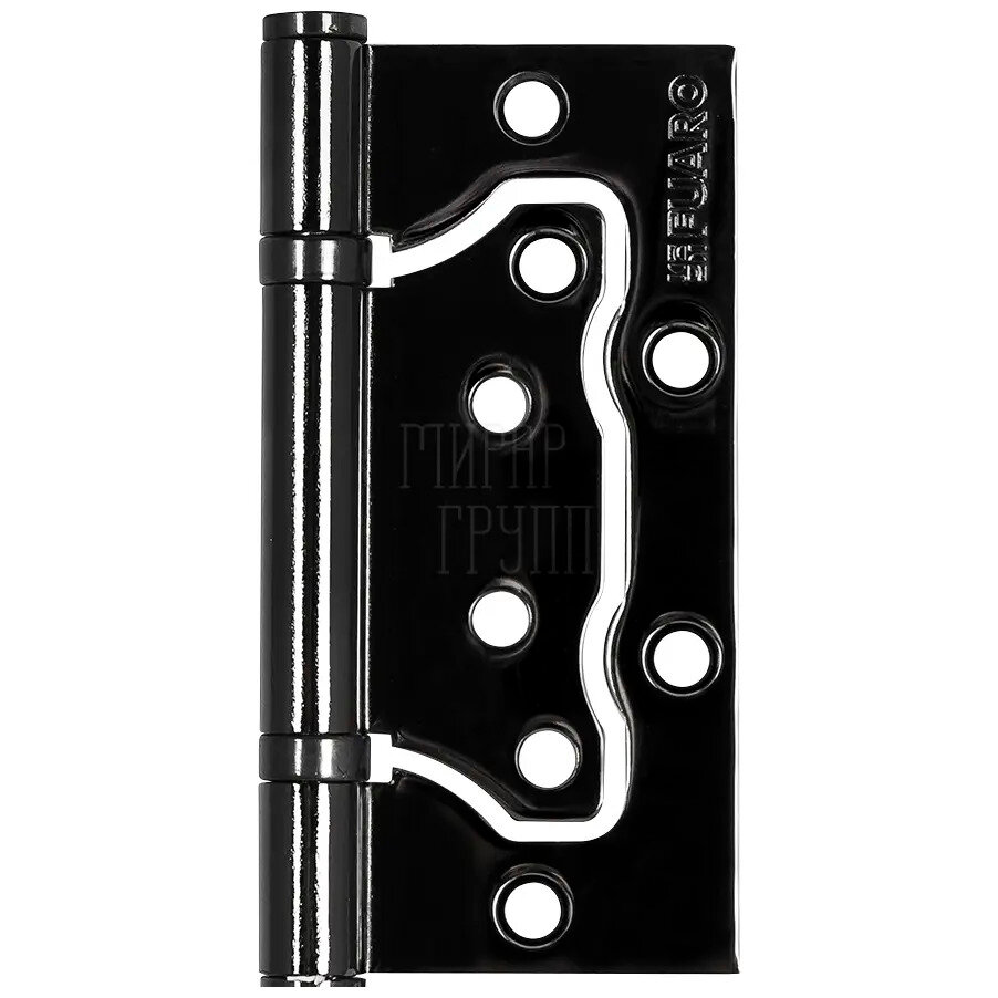 Петля Fuaro (Фуаро) универсальная без врезки IN4500W-BL BN (500-2BB/BL 100x25) глянец матовый черный (цена за 1 деталь)