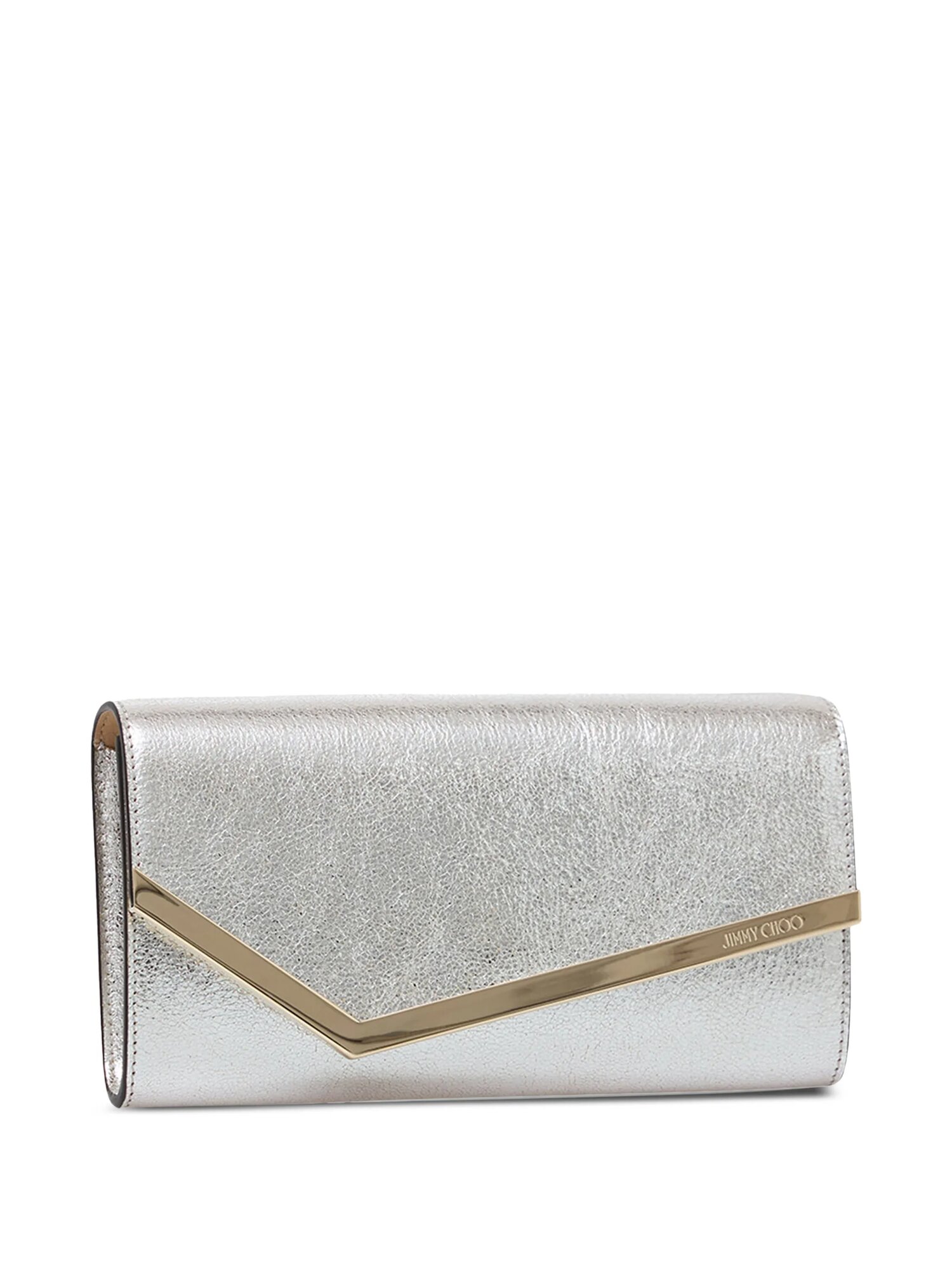 Сумка JIMMY CHOO Emmie clutch, металлик — фото 1