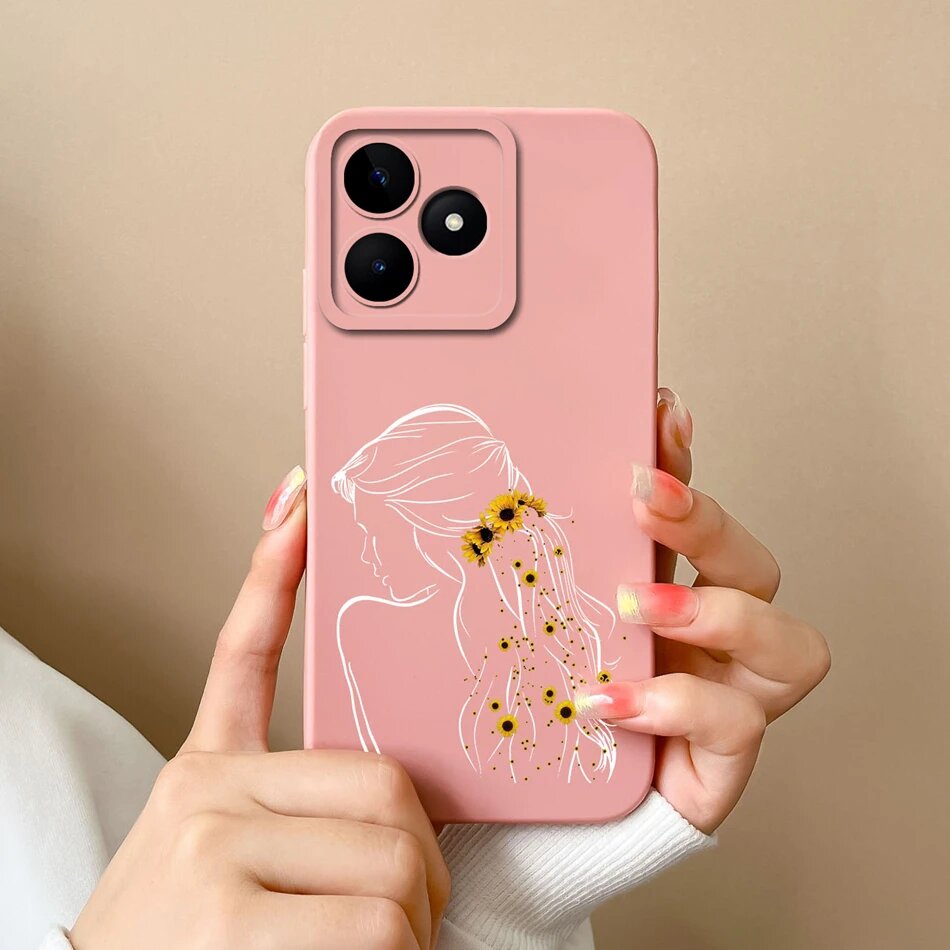 Чехол для телефона Realme Note 50, персонализированный модный чехол для Realme Розовый, TYP211