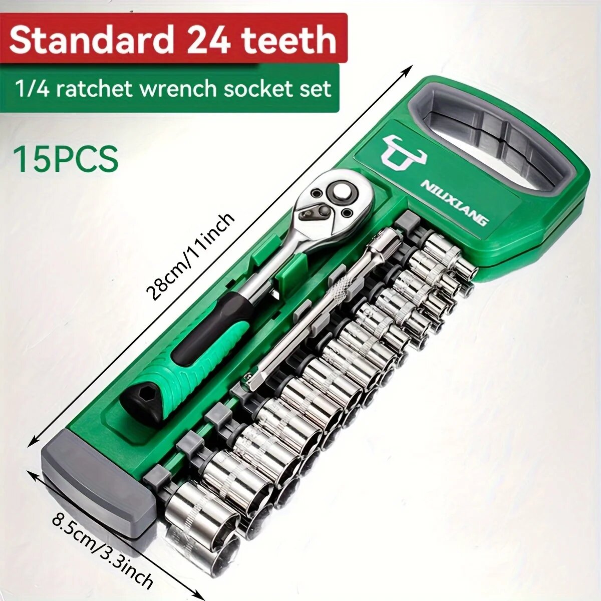 Набор Ключей Torx 21 Шт, 1/4, 3/8, 1/2 Дюйма, С Трещоткой, Для Ремонта Автомобилей И green
