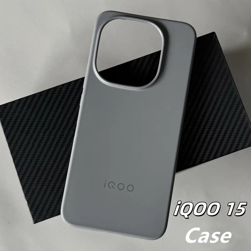 Чехол iQOO 15, серый, ультратонкий