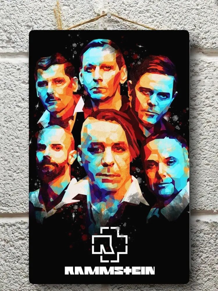 Постер "Rammstein", 30 см х 20 см