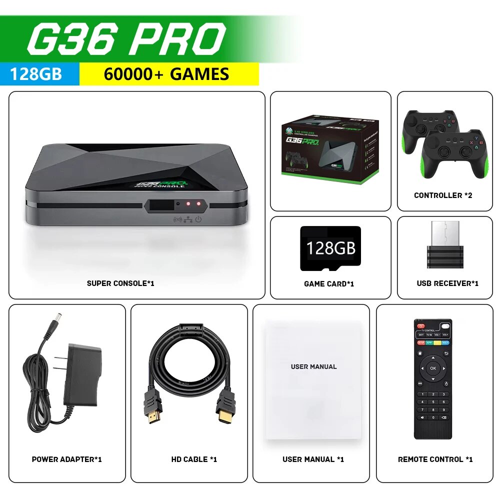 Super Console G36 Pro 256Г UK, 128GB 60000 Games